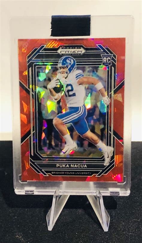 2023 Panini Prizm Draft Picks 197 Puka Nacua Red Cracked Ice Etsy