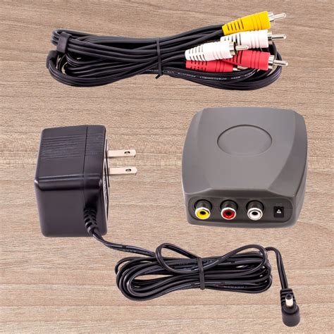 Satellitesale Rf Modulator Rca Composite To Rf Coaxial Converter Includes A V Cable And Power