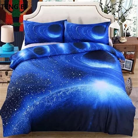 Hipster 3D Galaxy Bedding Set Universe Outer Space Themed Galaxy Print ...