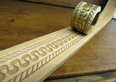 Solid Brass Pattern Roller For Leather Belt Embossing Machine Pattern Wheel Stamping Machine