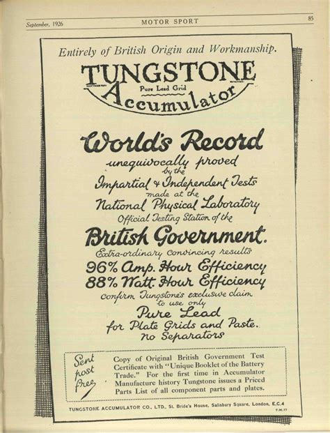 The Late Captain Howey September 1926 Motor Sport Magazine