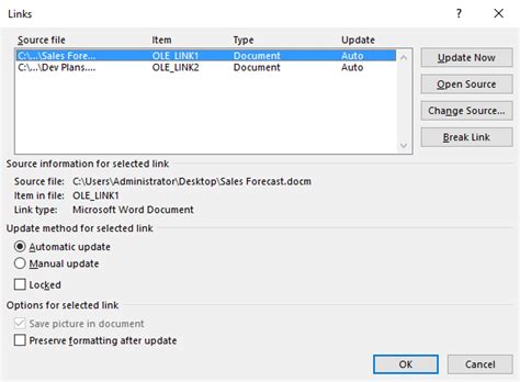Microsoft Word Hyperlinks Within Document Nsaseries