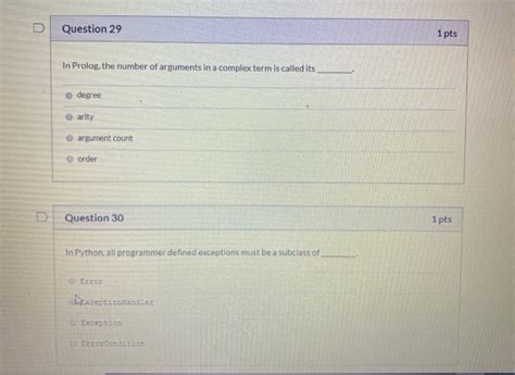 Solved Question 33 1 Pts In Prolog When Variables Acquire