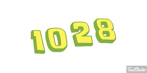 1028 Number Animated  Logo Designs