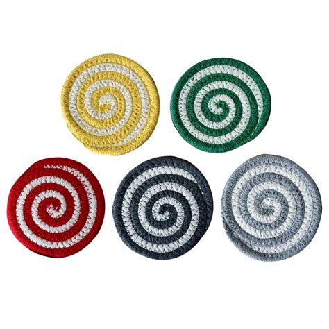 Decor For Home Spiral Cotton Rope Placemats Table Funny Coaster