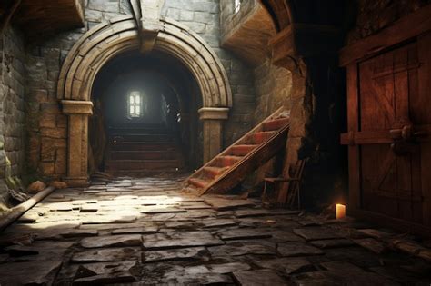 Premium Photo A Secret Passage Within The Castles Walls Known On 00348 02