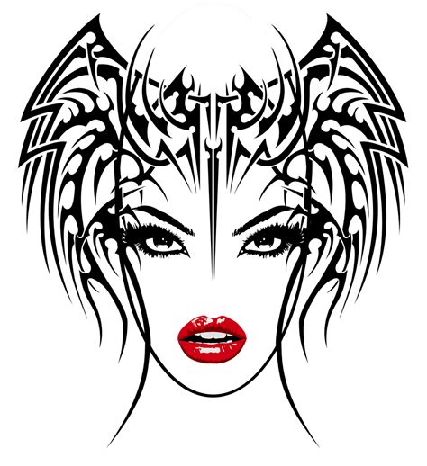 Download Woman Tribal Headdress Avatar Royalty Free Stock