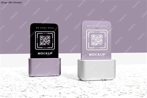 Premium Psd Qr Code Mockup