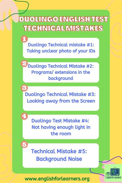Duolingo English Test Technical Mistakes And Solutions Duolingo