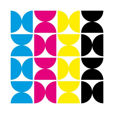 Cmyk Colorful Modern Geometric Pattern Cmyk Tapestry Teepublic
