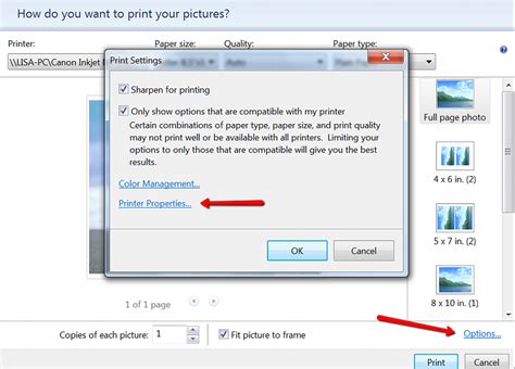 How To Change Default Picture Print Size Away From Full Page Windows Forums