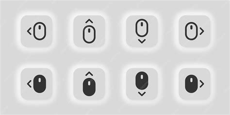 Premium Vector Scroll And Cursor Computer Mouse Icon Pc Pointer Illustration Symbol Sign