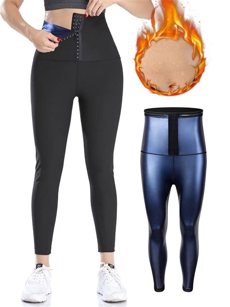 Fitvalen Sauna Sweat Pants For Women Weight Loss Waist Trainer Shaper
