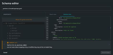 Api Schema Troubleshooting