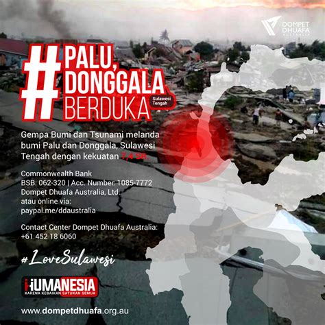 Peduli Gempa Donggala Dompet Dhuafa Australia