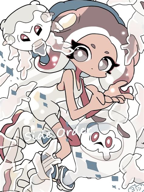 Octoling Octoling Girl Galarian Corsola And Cursola Pokemon And 3