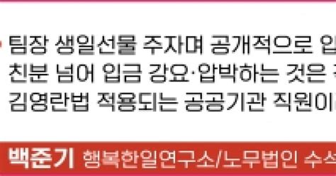 팀장 생일선물 사는데 돈을 보태라고요