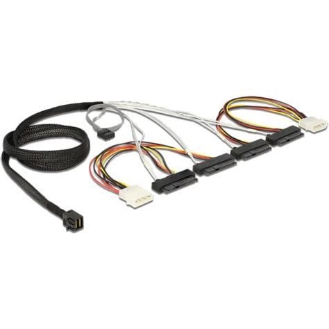Delock Mini Sas Hd Sff 8643 4 X Sas Sff 8482 Power Sideband