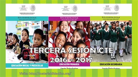 Guías de la tercera sesión del consejo técnico escolar ciclo Noviembre Material