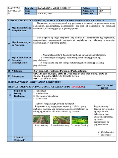 Matatag Dlp Epp 4 Pdf