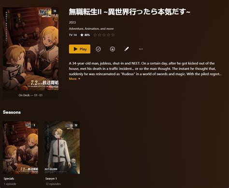 Mushoku Tensei Season Episode Not Mapping Properly Anymore With