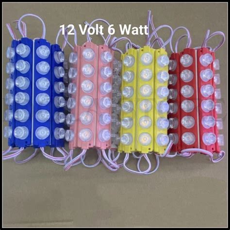 Jual Lampu Led Modul 6 Mata 1x6 12 Volt 6 Watt Modul Led 6w 12v Super