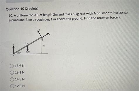 Question 5 3 Points 5 A Uniform Ladder 3 50 M Long Chegg