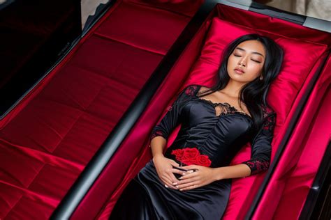 3 Sleeping Beauty Funeral Coffin Satin Asian By Huatkuay On Deviantart