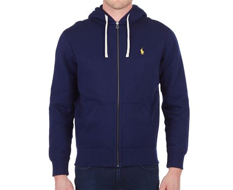 Polo Ralph Lauren Mens Classic Fleece Full Zip Hoodie Cruise Navy