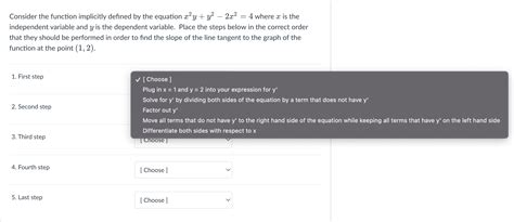 Solved Consider The Function Implicitly Defined By The Chegg