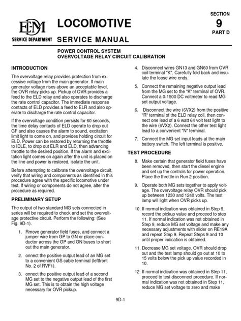 Power Control System Overvoltage Relay Circuit And Troubleshooting