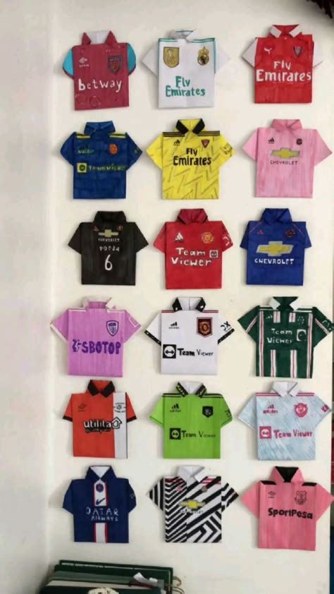 Como Hacer Una Camiseta De Futbol De Papel Youtube Manualidades De