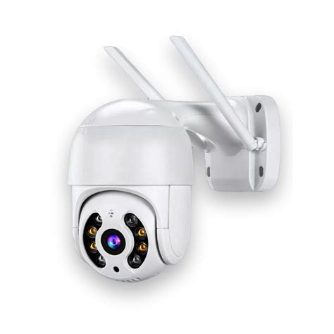 ᐉ Камера вулична поворотна 4mp Wi Fi Ip водонепроникна з нічним баченням Білий 3058609996