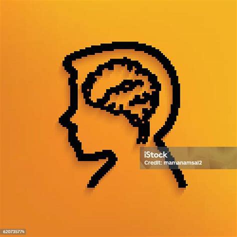 Brain Design On Clean Backgroundvector向量圖形及更多插圖圖片 插圖 方形 無人 Istock