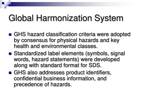 Ppt Global Harmonization System Impact On Oshas Hazard Communication Standard Powerpoint Ppt Global Harmonization System Impact On Oshas Hazard Communication Standard Powerpoint