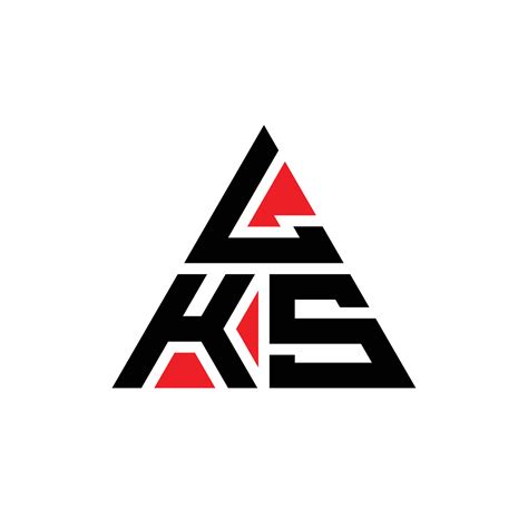 Lks Triangle Letter Logo Design With Triangle Shape Lks Triangle Logo Design Monogram Lks