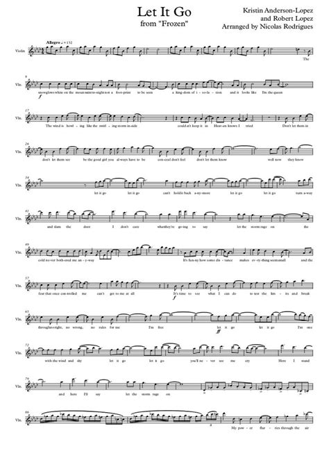 Disney Frozen Let It Go Violin Bladmuziek Gratis Bladmuziek Muziek