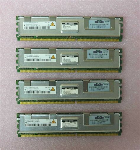 Hp 4 X 2gb 8gb Qimonda Ddr2 Pc2 5300f 240p Ecc 398707 051
