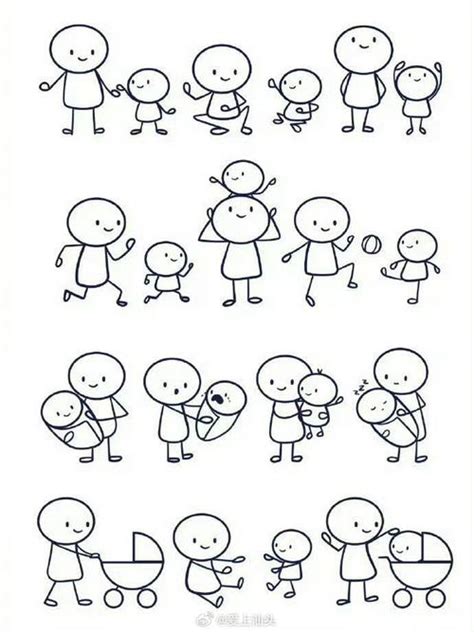 简笔画小人又简单又可爱还漂亮简单的方法简单（漂亮13张）简笔画图片大全