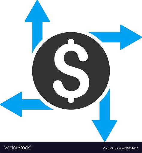 Spend Money Flat Icon Royalty Free Vector Image