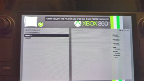 Problem With Emulation Station Rsteamdeck