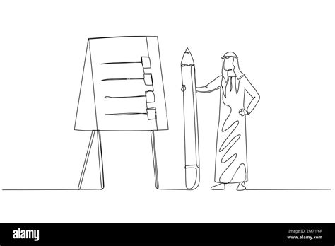 Illustration Of Businesswoman Present Action Plan With Checklist Step On Whiteboard Concept Of