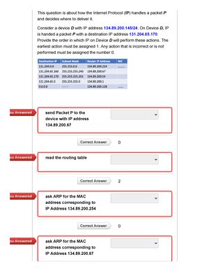 M9R Reviewing IP Mechanics Logical Link Orrect Answerorrect Answer
