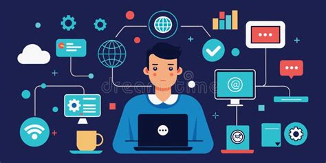 Exploring Digital Technology And Internet Network Connections Stock Illustration Illustration