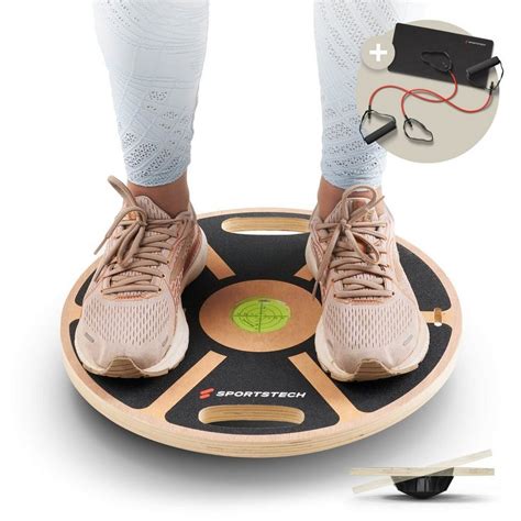 Sportstech Balanceboard »BB100«, Premium Balance BB100 Board aus Holz ...