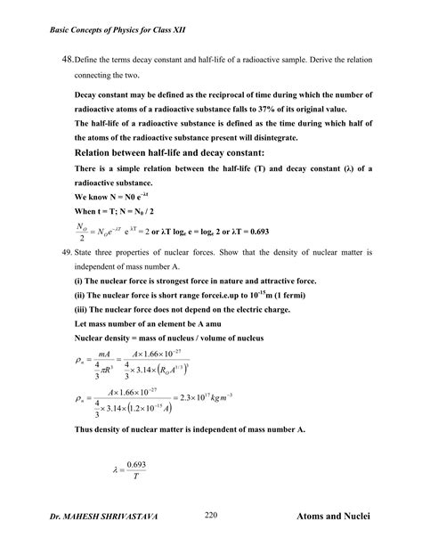 Basic Concepts Of Physics For Class Xii By Dr Mahesh Srivastava