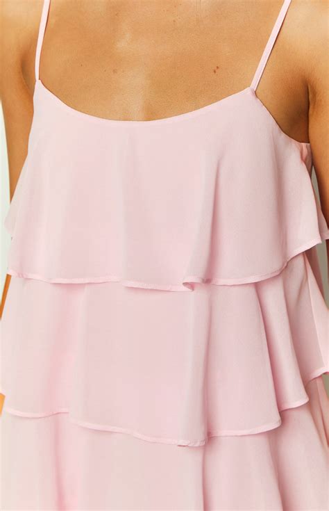 Paris Pink Ruffle Mini Dress Beginning Boutique Us