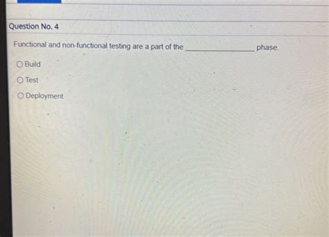 Question No 4 Functional And Non Functional StudyX
