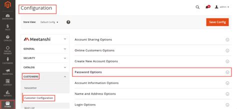 How To Configure Password Options In Magento 2