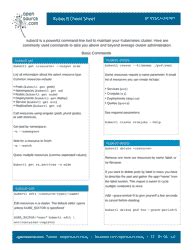 Kubernetes Cheat Sheet Kubectl Download Printable PDF Templateroller